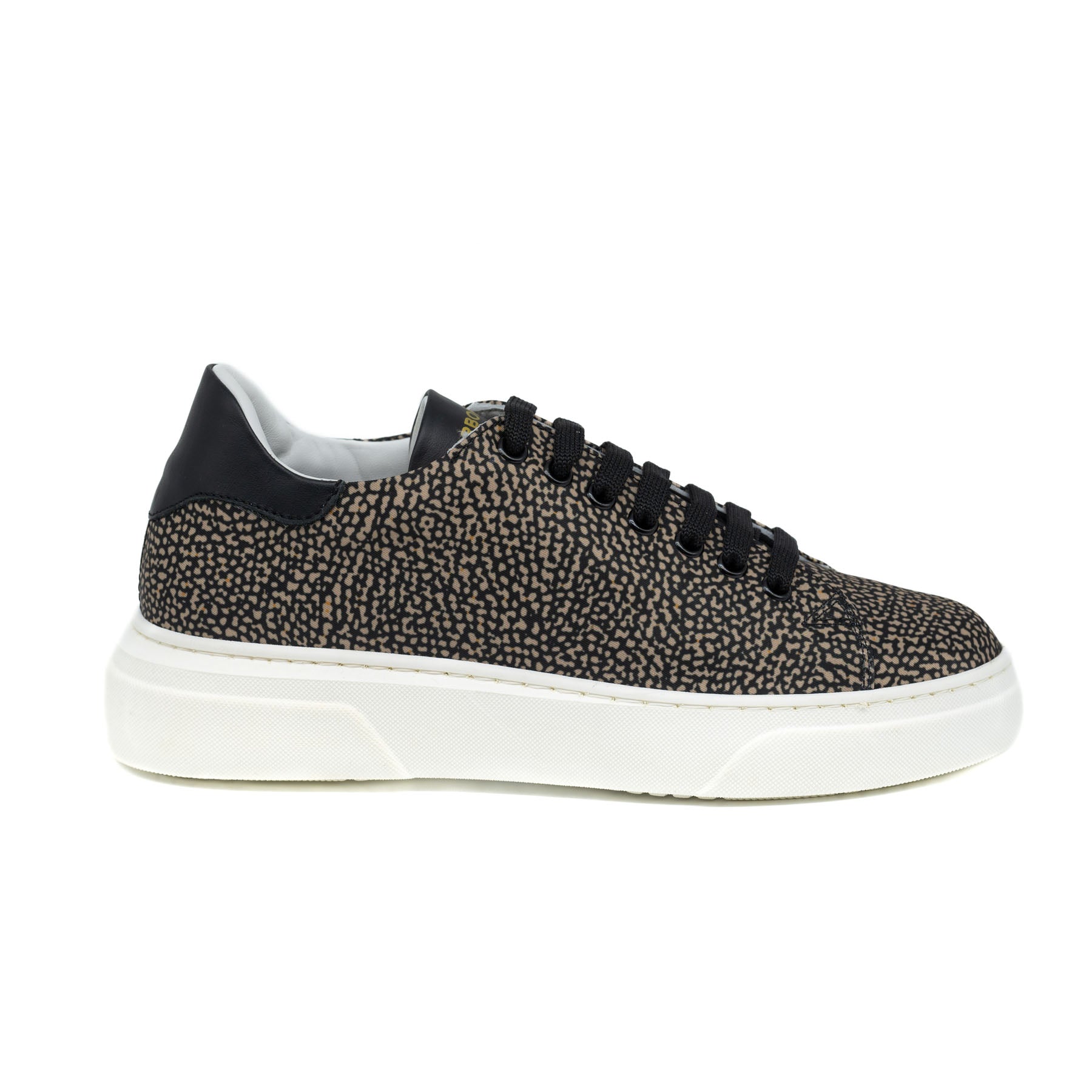 Borbonese 940 Sneakers Δίπατα - Μπεζ/Μαύρο – galleria di scarpe