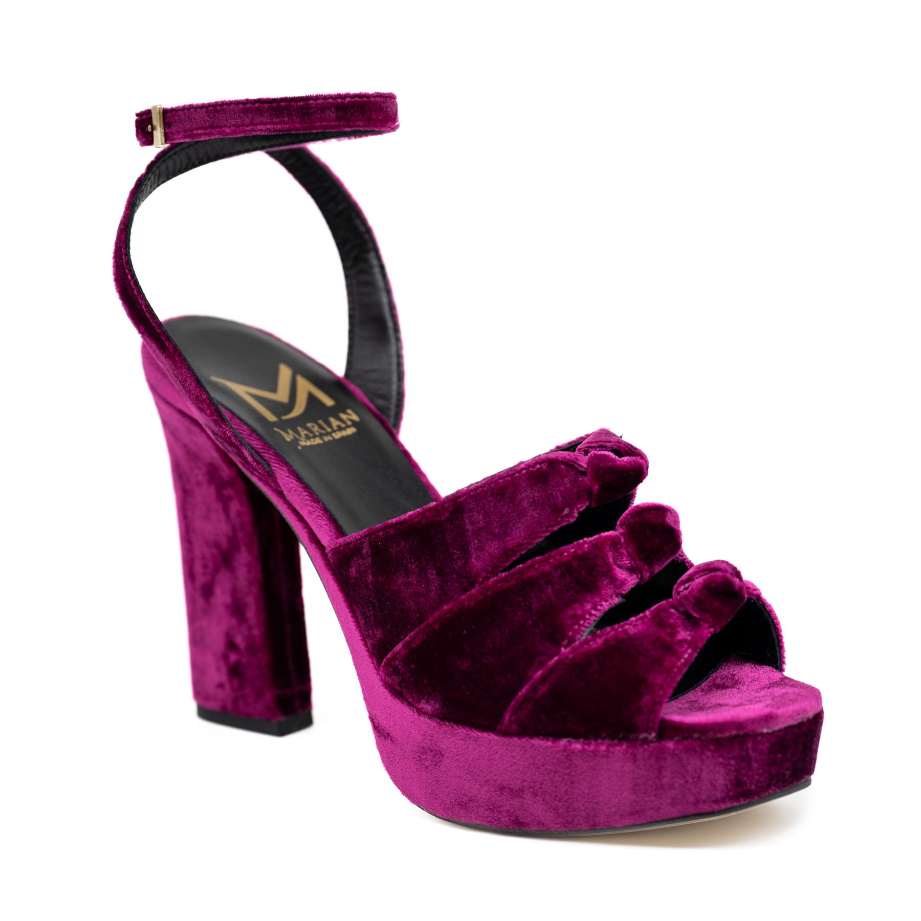 Marian 55805 Πέδιλα με Φιάπα - Φουξ Βελούδο – galleria di scarpe